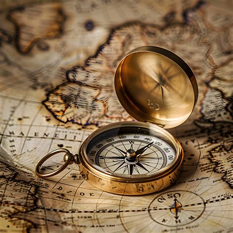 Download Ai Generated Compass Map Royalty Free Stock Illustration