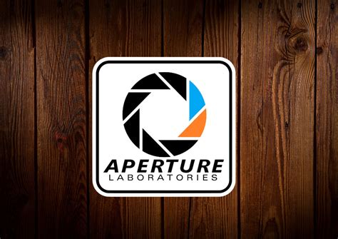 Aperture Laboratories Square Logo Sticker Portal Sticker Etsy