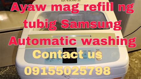 Ayaw Mag Refill Ng Tubig Samsung Automatic Washing YouTube