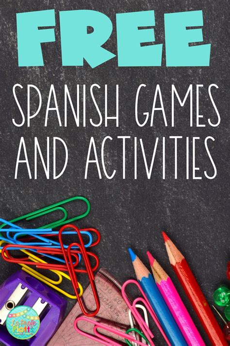 Free Spanish Games And Activities Spanish Classroom Activities