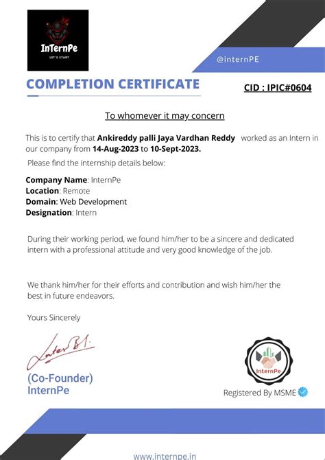 Jaya Vardhan On Linkedin Internpe