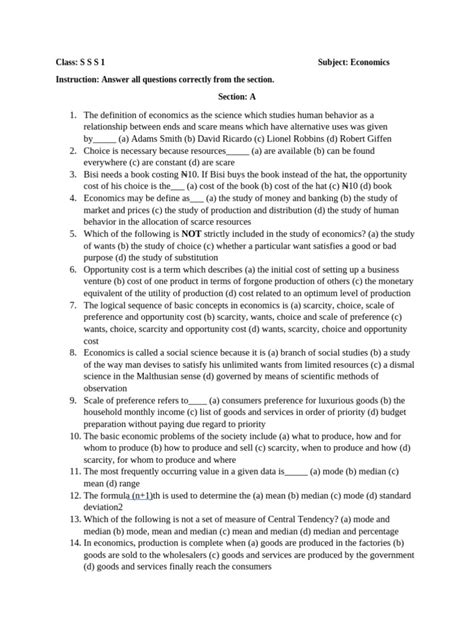 Ecn First Term Pdf Demand Elasticity Economics