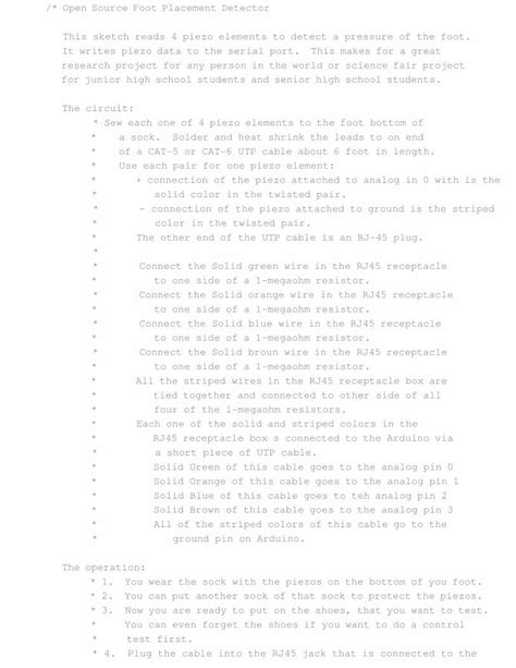 Pdf Open Source Foot Placement Detector Foot Arduino Dokumentips