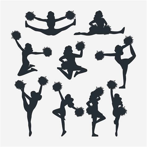Cheerleading Pyramid Clipart