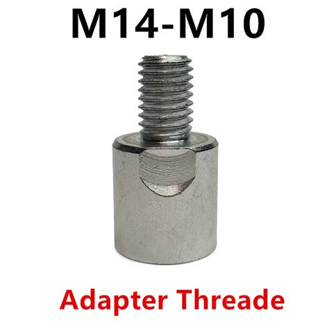 M10 M14 어댑터 앵글 그라인더 폴리셔 인터페이스 커넥터 스레드 컨버터 나사 1 Pc 연결 로드 너트 슬롯