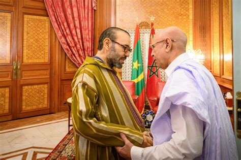 Le Roi Mohammed Vi Reçoit Le Président Mauritanien Mohamed Ould Cheikh