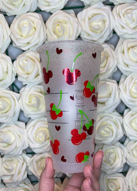 Mickey Cherry Starbucks Cold Cup Etsy