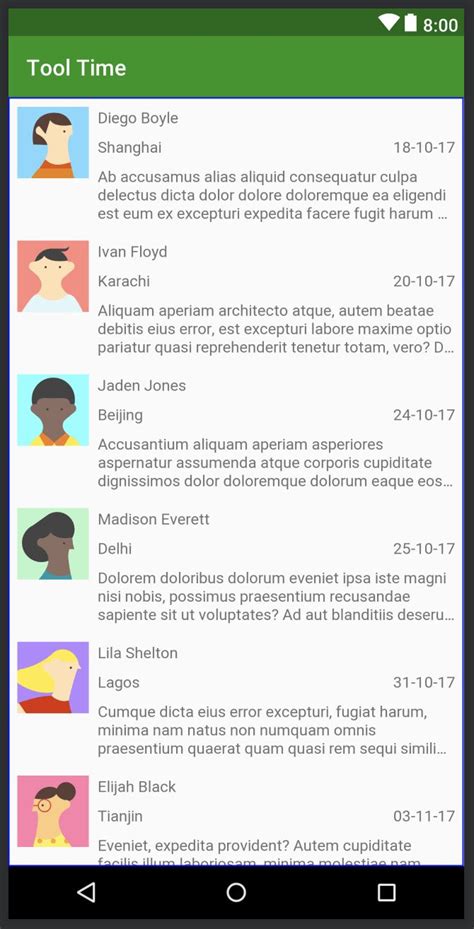 让预览 recyclerview 效果更方便的一个小技巧 知乎