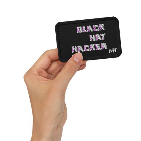 Black Hat Hacker V13 Embroidered Patches Myhackertech