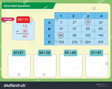 Addition Mathematics Processing Coding Iq Test Stock Vector Royalty