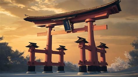 Tori Gate Premium Ai Generated Image