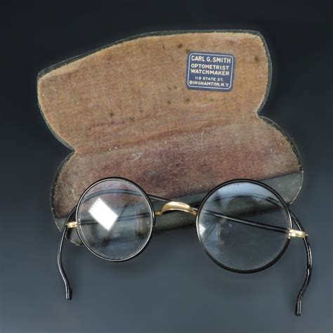 Antique Glasses Case Etsy