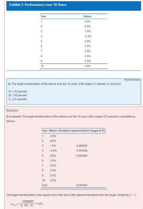 Level 1 Quant Target Semideviation Rcfa