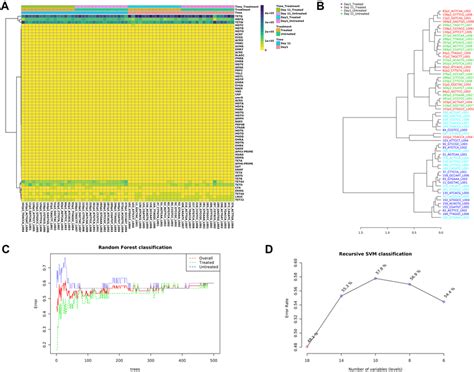 example outputs from clustering analysis and machine learning based