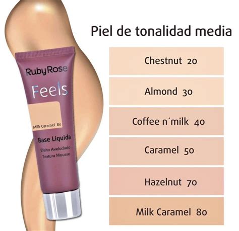 Base Feels Alta Cobertura Ruby Rose Brandy Makeup