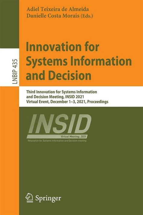 Lecture Notes In Business Information Processing Innovation For