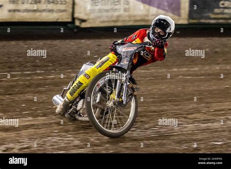 Vinnie Foord Leicester Lion Cubs Speedway Rider Action Portrait