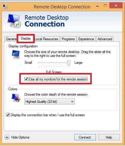 Setup Remote Desktop To Use Multiple Monitors For Windows OS AbacusNext Client Services