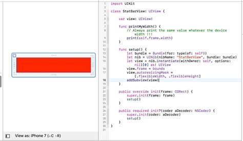 Ios How To Know A Uicomponent Width At Runtime Stack Overflow