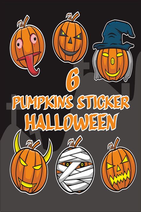 6 Pumpkins Halloween Masterbundles