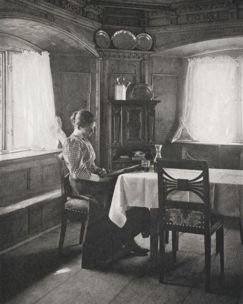 Portrait Of An Unidentified Woman Reading At A Table Germany By Dr