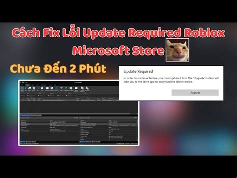 H Ng D N C Ch Fix L I Update Required Roblox M I Si U N Gi N Ch A