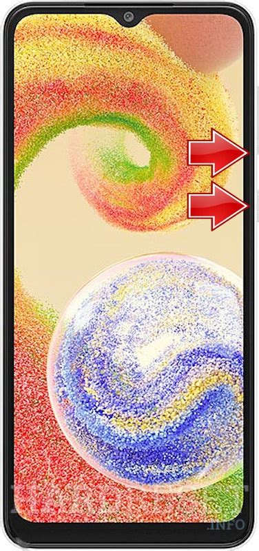 Cómo tomar una captura de pantalla en SAMSUNG Galaxy A04 HardReset info