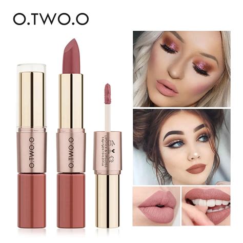 Otwoo 12 색 립 메이크업 립스틱 립 글로스 롱 라스팅 모이스춰 코스메틱 립스틱 레드 립 매트 립스틱 방수makeup