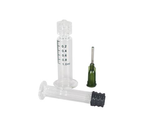 1ml Disposable Luer Lock Glass Prefilled Syringe For Filling Oil Oil