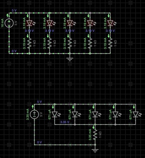 Why Cant Leds Share A Common Current Limiting Resistor Raskelectronics