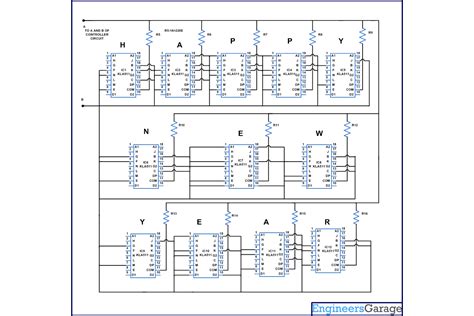 IC Based Message Display Circuit