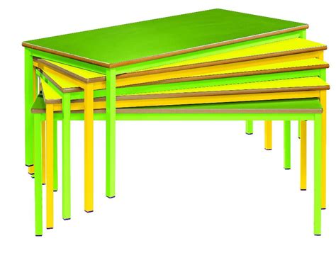 Value Fully Welded Rectangular Classroom Tables Colour Collection
