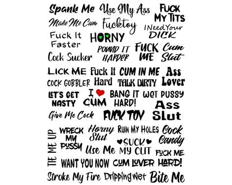 38 Sexy Temporary Tattoos Kinky Adult Body Art Naughty Sex Fantasy