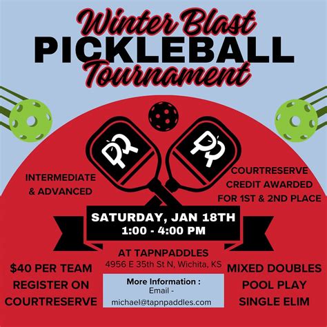 Winter Blast Pickleball Tournament Wichita Pickleball