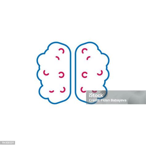 의료 뇌 색 된 아이콘입니다 의학 그림의 요소입니다 표시 및 기호 아이콘은 웹 로고 모바일 앱 Ui Ux에 사용할 수 있습니다 3차원 형태에 대한 스톡 벡터 아트 및 기타