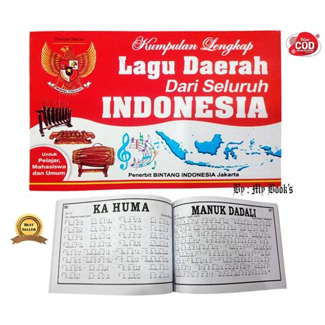 Jual Buku Kumpulan Lengkap Lagu Daerah Seluruh Indonesia Buku Belajar