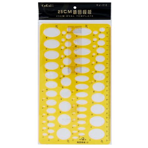 Cokai 25 Cm Oval Stencil Template