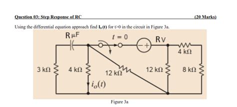 Solved Marks Question Step Response Of RC Using The Chegg Com