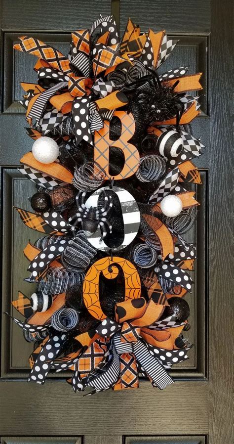 Halloween Wreath Halloween Swag Halloween Wreaths For Front Door