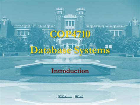 Cop4710 Database Systems Introduction Ppt Download