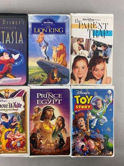 Group Of 8 Disney Vhs Tapes Matthew Bullock Auctioneers