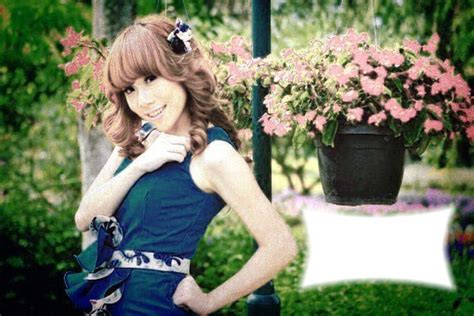 Cherly Chibi With Plants Photo Frame Effect Pixiz
