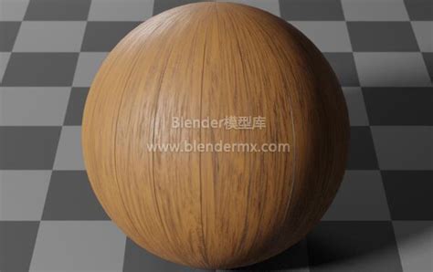 Blender 程序性木板木地板材质球纹理贴图下载 Blender模型库