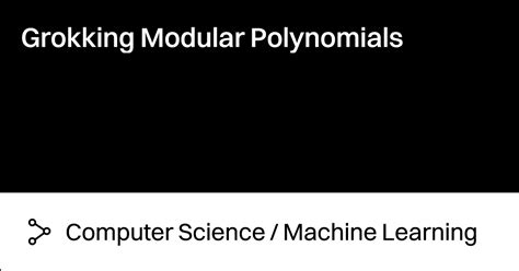 Grokking Modular Polynomials