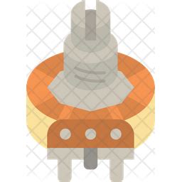 Variable Resistor Icon Download In Flat Style