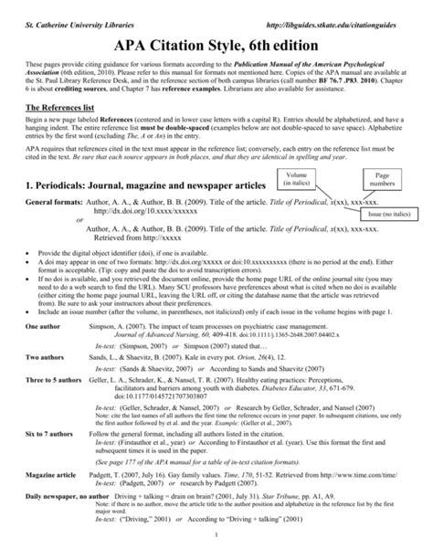 How To Cite Your Sources St Catherine University Library