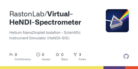 Github Rastonlabvirtual Hendi Spectrometer Helium Nanodroplet