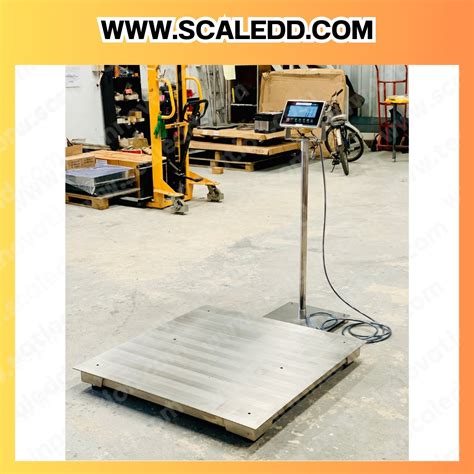 เครื่องชั่งแสตนเลส3000กิโลกรัม เครื่องชั่งตั้งพื้นน้ำหนัก3ตัน ความละเอียด500กรัม ขนาดแท่น 1 5x1