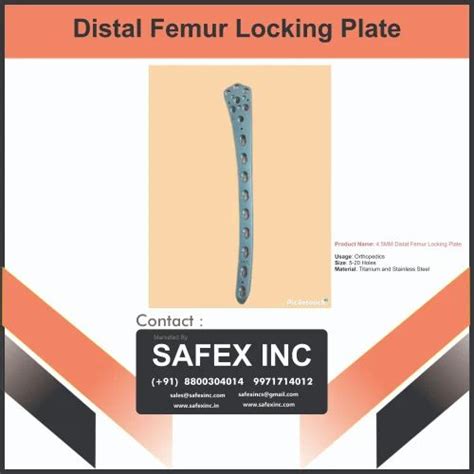 Distal Femur Locking Plate At ₹ 1600piece Orthopedic Locking Plates
