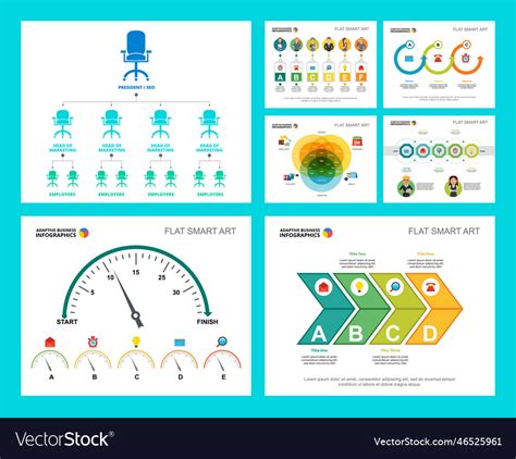 Colorful Startup Or Workflow Concept Infographic Vector Image
